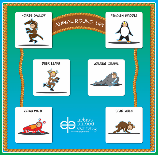 Animal Round-up Wall Station | Action Based Learning